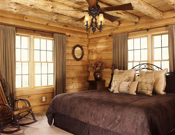 Log Cabin Master Bedroom Designs