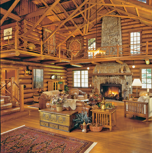 Rustic Log Cabin Renovation in Oregon