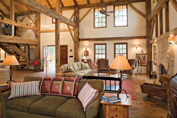 Historic Barn Turned Texas Timber-Frame Home